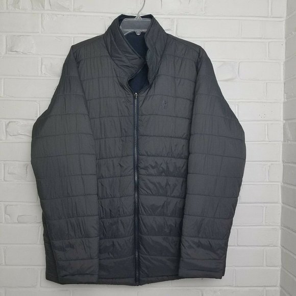 Izod | Jackets & Coats | Izod Mens Reversible Bluegray Puffer Coat Mens ...